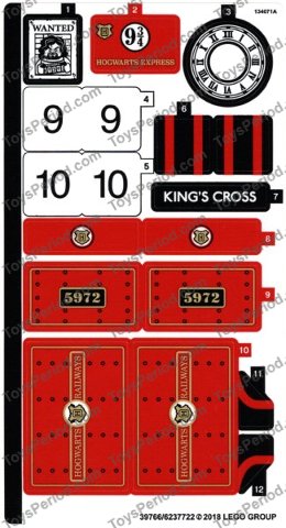 LEGO Sets with Part 75955stk01 Sticker Sheet for Set 75955 - (39766/ ...