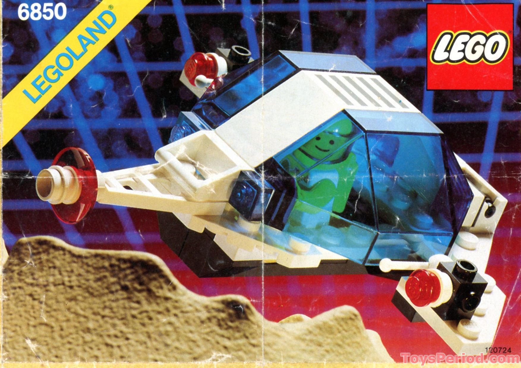 LEGO 6850 Auxiliary Patroller Instructions and Parts List