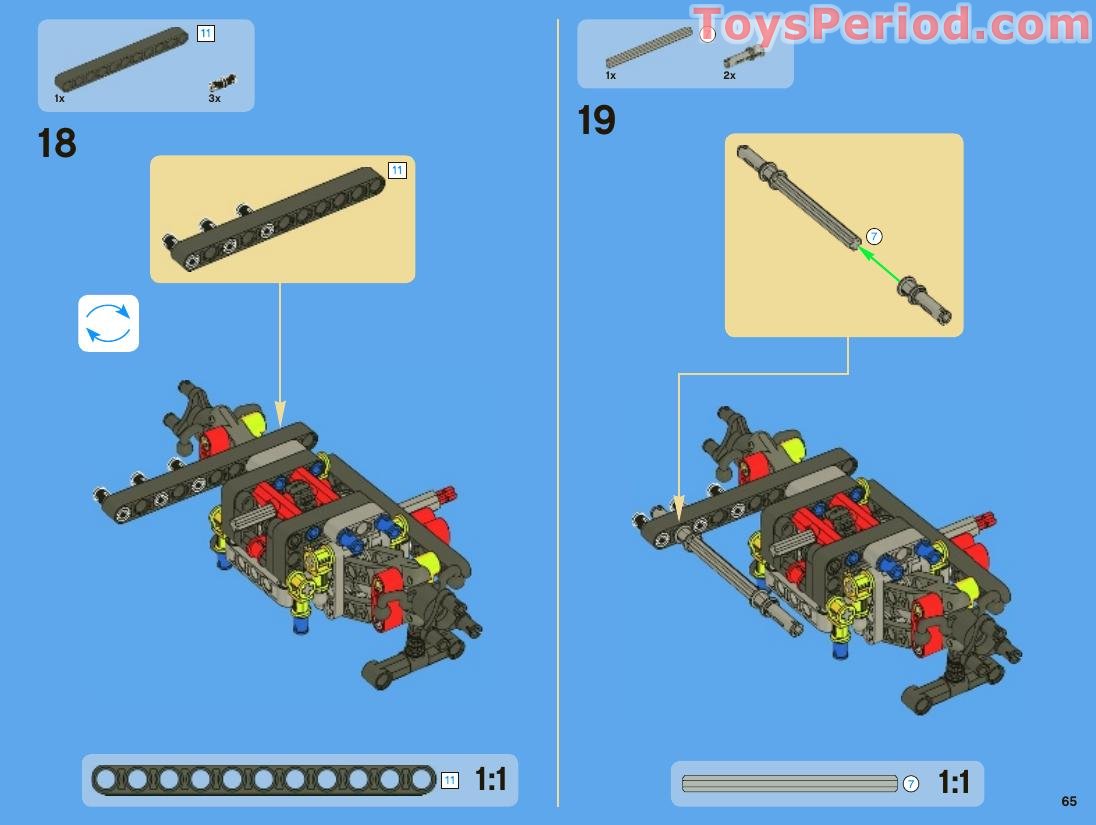 LEGO 8070 Supercar Instructions and Parts List