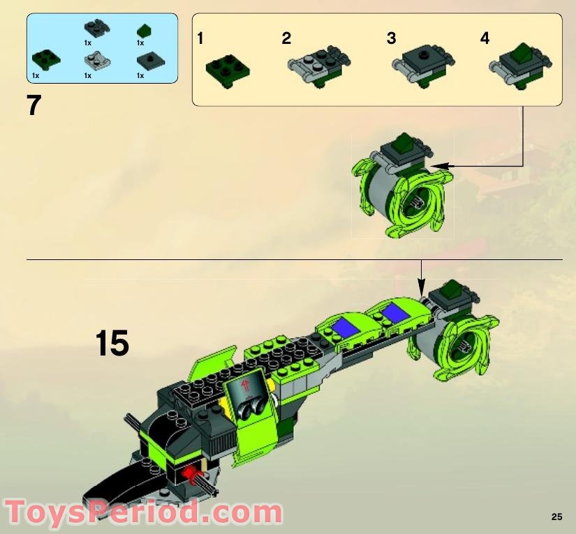 LEGO 9443 Rattlecopter Instructions and Parts List