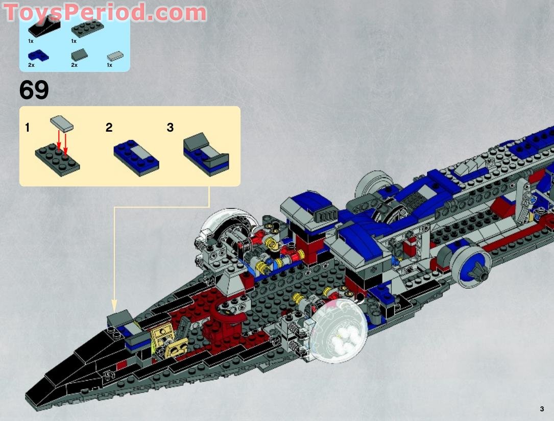 LEGO 9515 The Malevolence Instructions and Parts List