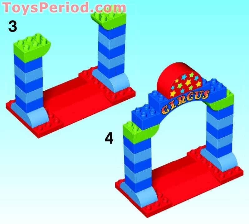 LEGO 10504 My First Circus Instructions and Parts List