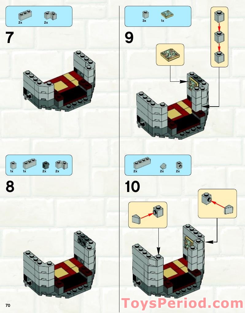 LEGO 10223 Kingdoms Joust Instructions and Parts List