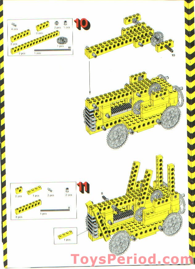 LEGO 951-1 Bulldozer Instructions and Parts List