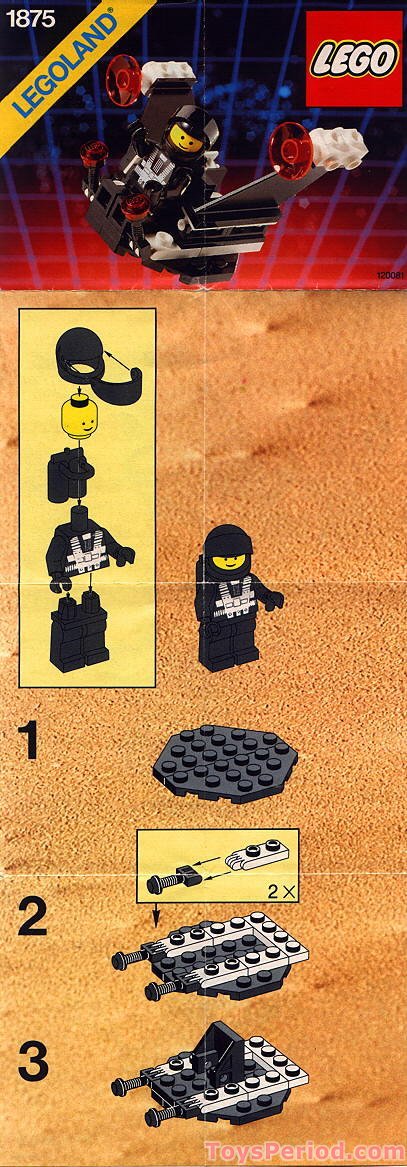 LEGO 1875 Meteor Monitor Instructions and Parts List