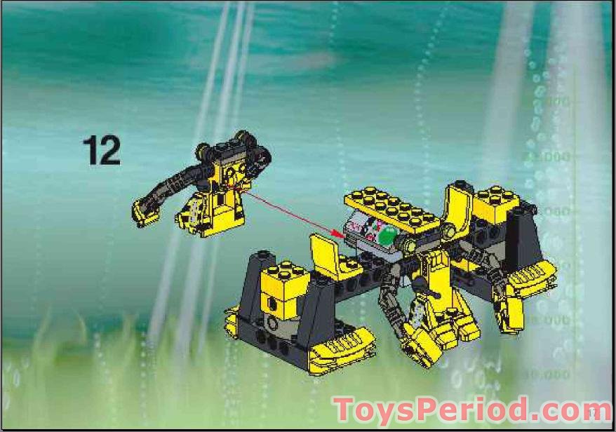 LEGO 4794 Alpha Team Command Sub Instructions and Parts List