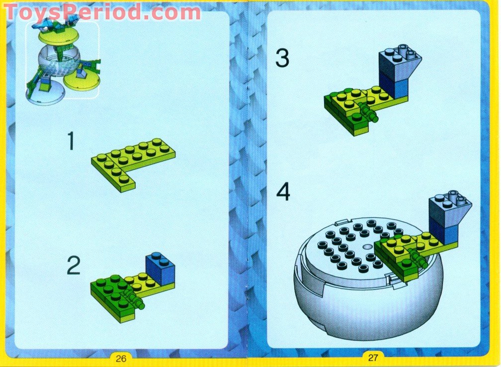 LEGO 4339 Aqua Pod Instructions and Parts List