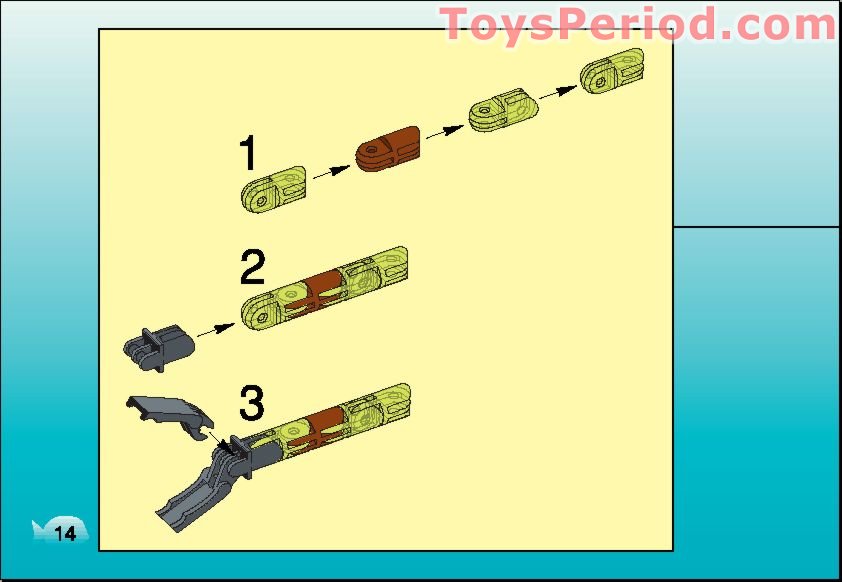 LEGO 6140 Crab - Sea Creeper Instructions and Parts List