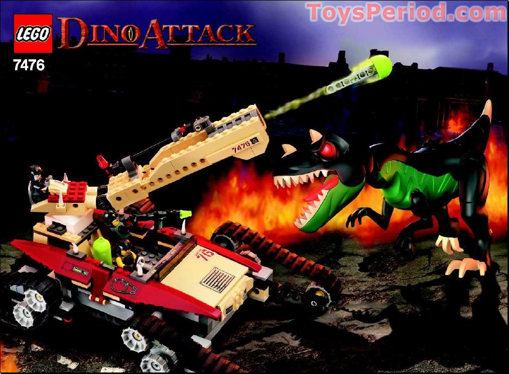 LEGO 7477 T1 Typhoon vs. T-Rex Instructions and Parts List