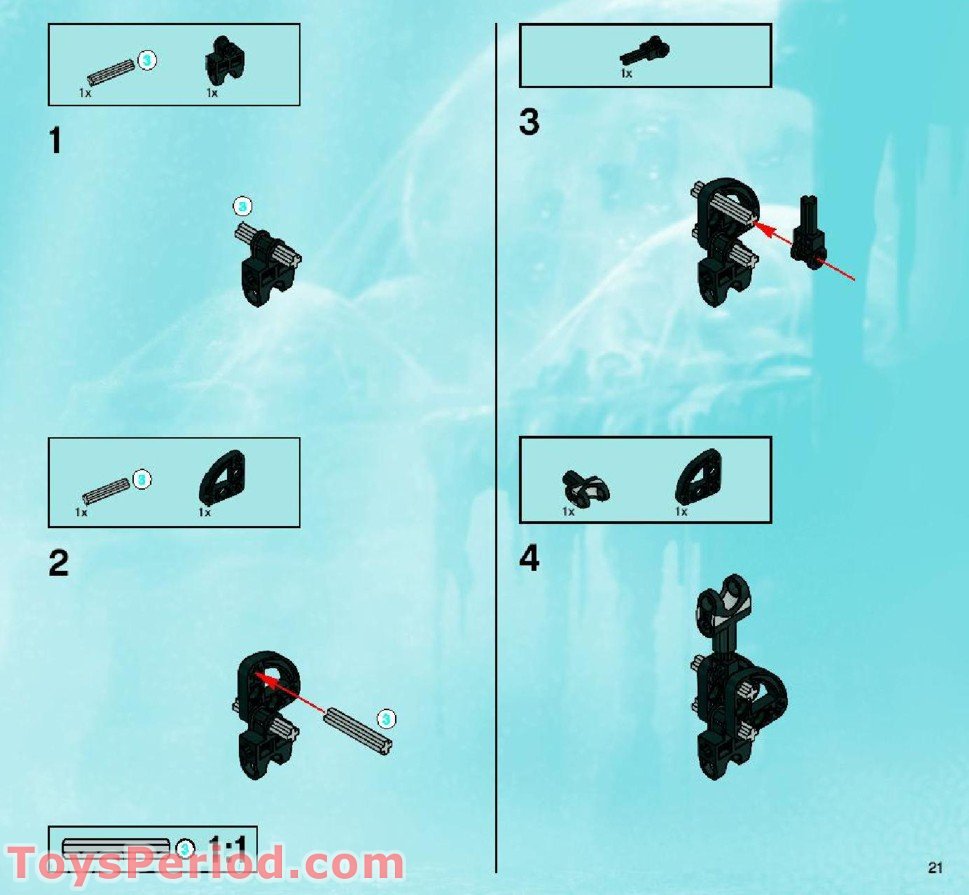 LEGO 8923 Hydraxon Instructions and Parts List