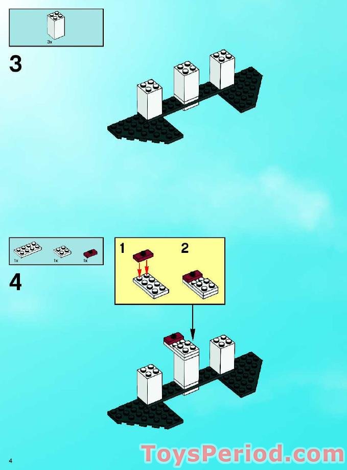 LEGO 8107 Fight for the Golden Tower Instructions and Parts List