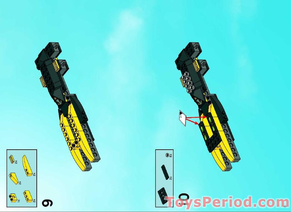 LEGO 8107 Fight for the Golden Tower Instructions and Parts List