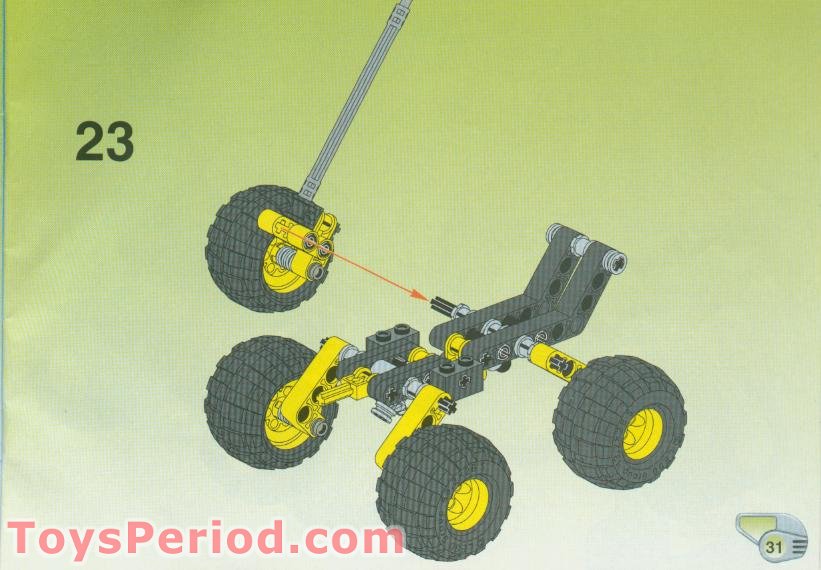 LEGO 8240 Slammer Stunt Bike Instructions and Parts List