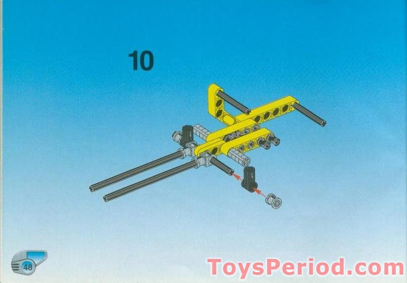 LEGO 8240 Slammer Stunt Bike Instructions and Parts List