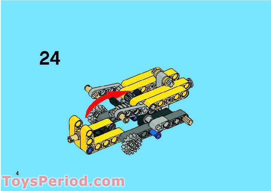 LEGO 8259 Mini Bulldozer Instructions and Parts List