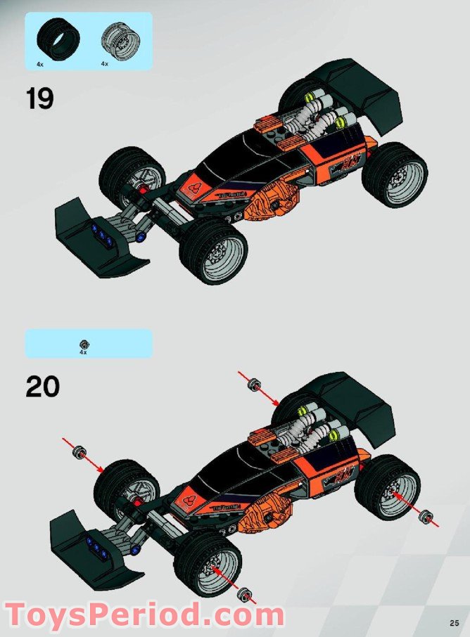 LEGO 8496 Desert Hammer Instructions and Parts List
