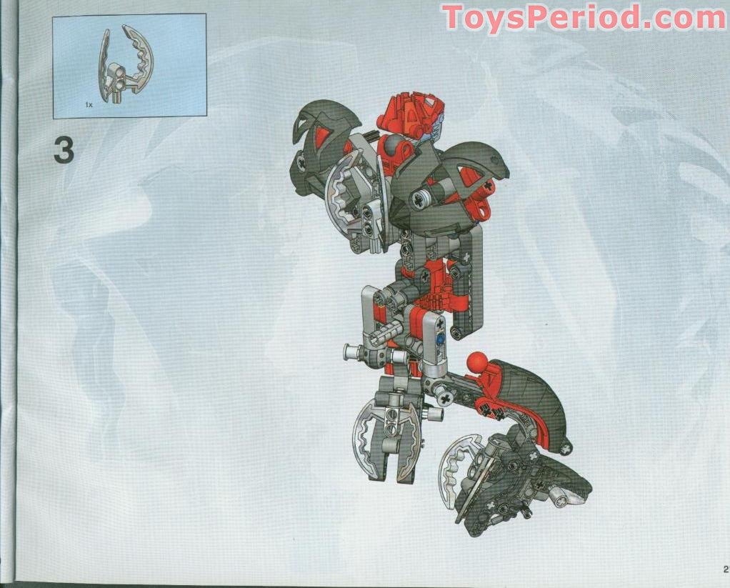 LEGO 8593 Makuta Instructions and Parts List