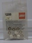 LEGO 1206 White 2x2 Round Bricks Set Parts List