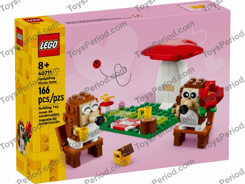LEGO 40711 Hedgehog Picnic Date Set Parts List
