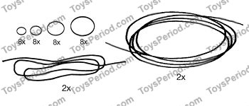LEGO 9940 Rubber Bands and String Set Parts List