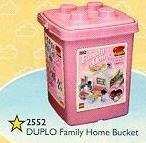 LEGO 2552 Family Home Bucket Set Parts List