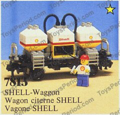 LEGO 7813 Shell Tanker Wagon Instructions and Parts List