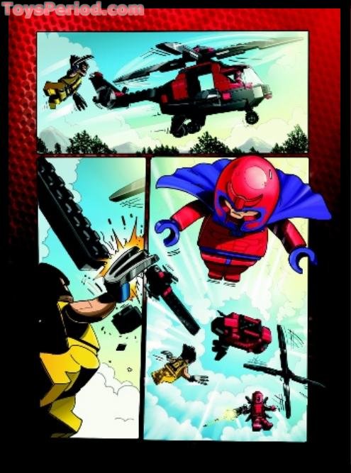 LEGO 6866 Wolverine's Chopper Showdown Instructions and Parts List