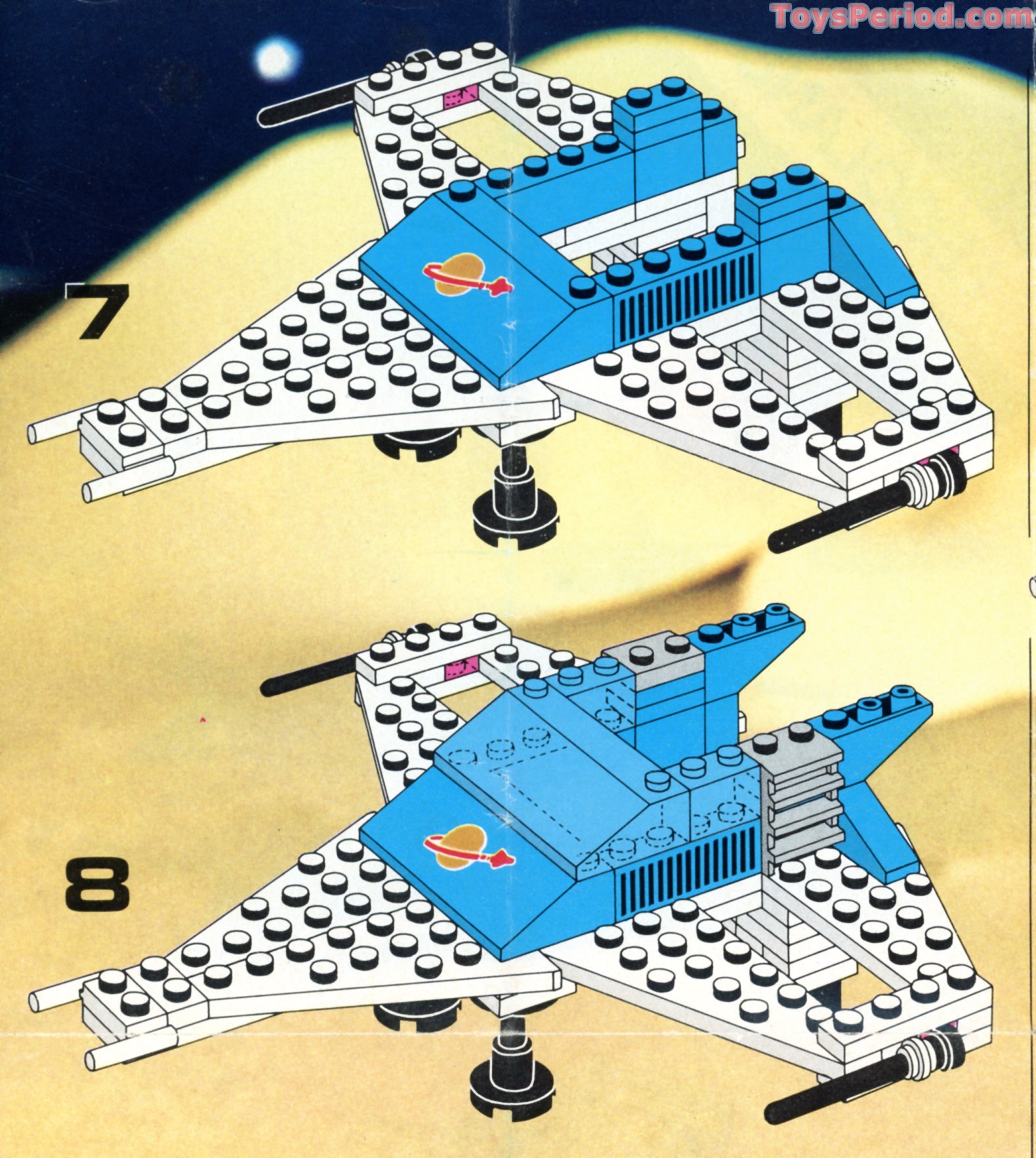 LEGO 6890 Cosmic Cruiser Instructions and Parts List