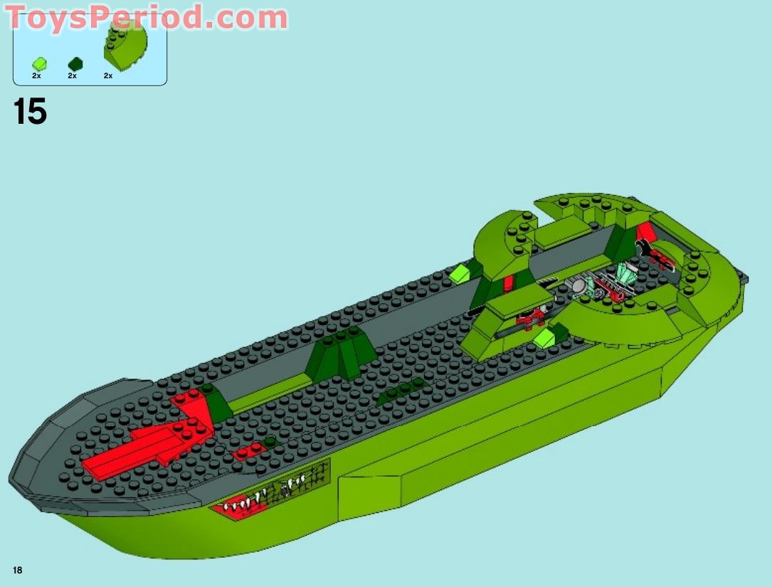 LEGO 70006 Cragger's Command Ship Instructions and Parts List