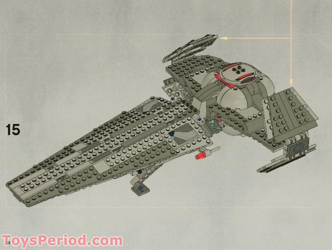 LEGO 7961 Darth Maul's Sith Infiltrator Instructions and Parts List