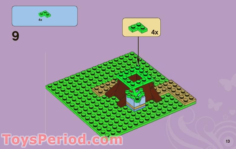 LEGO 3065 Olivia's Tree House Instructions and Parts List