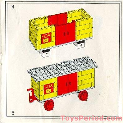 LEGO 116 Starter Train Set with Motor Instructions and Parts List