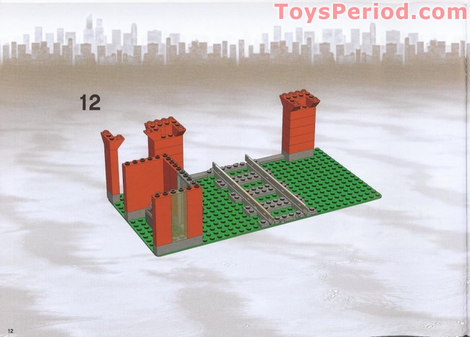 LEGO 10128 Train Level Crossing Instructions and Parts List