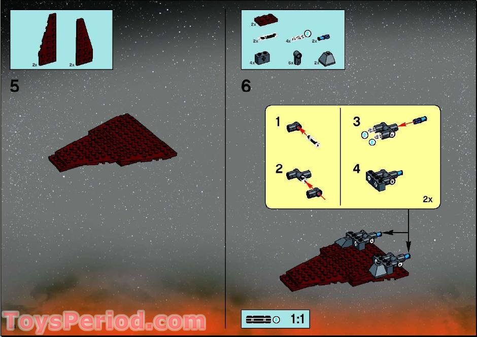 LEGO 10144 Sandcrawler Instructions and Parts List