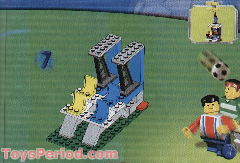 LEGO 3402 Small Grandstand with Lights Instructions and Parts List