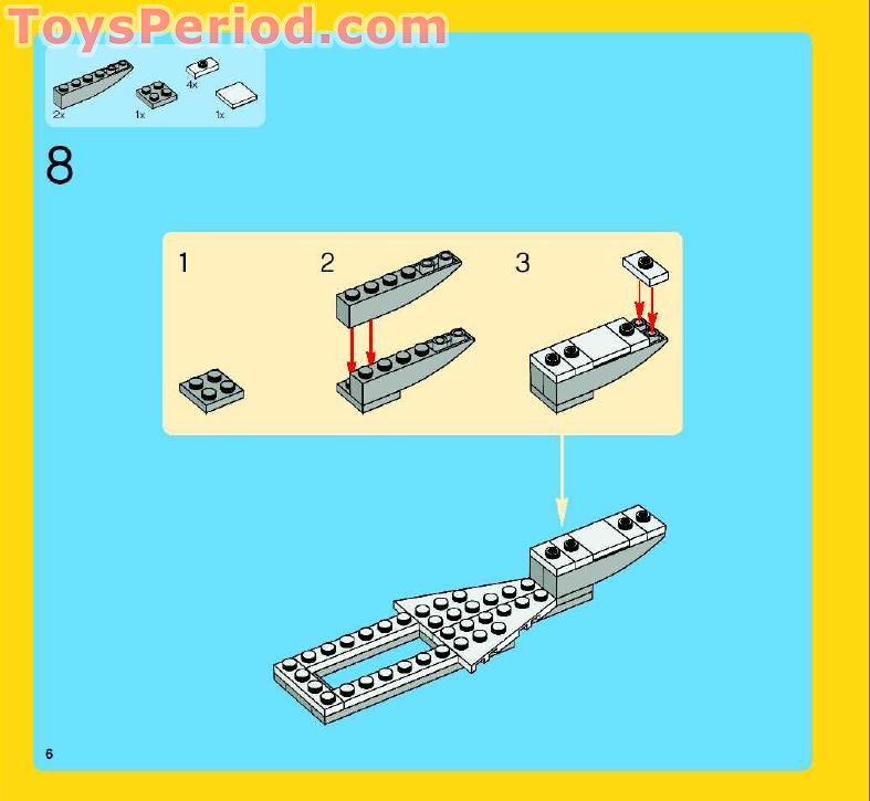 LEGO 4995 Cargo Copter Instructions and Parts List