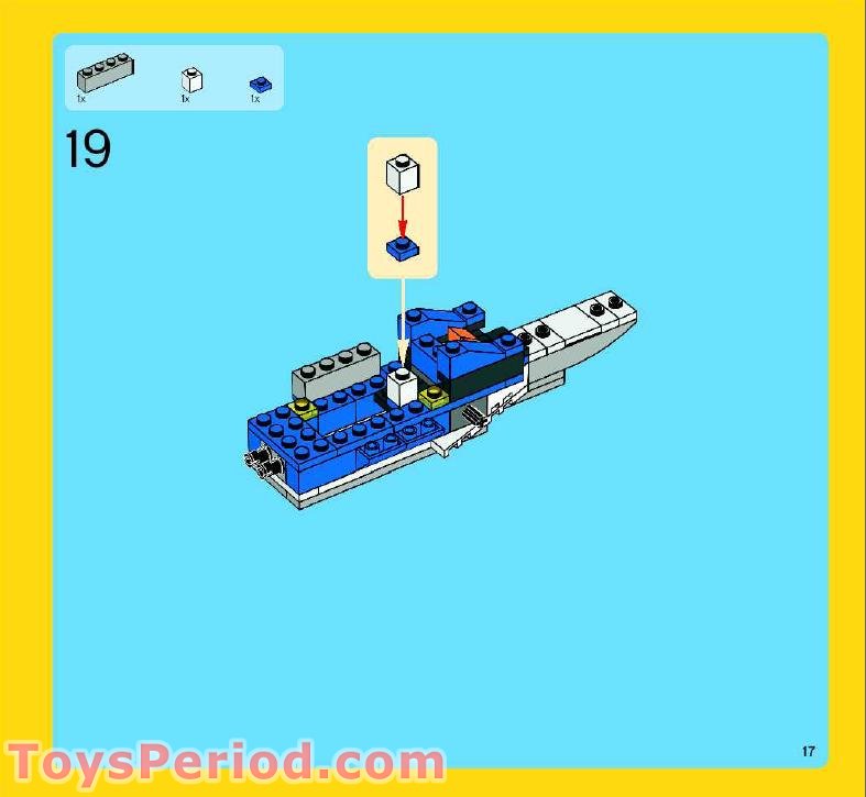 LEGO 4995 Cargo Copter Instructions and Parts List