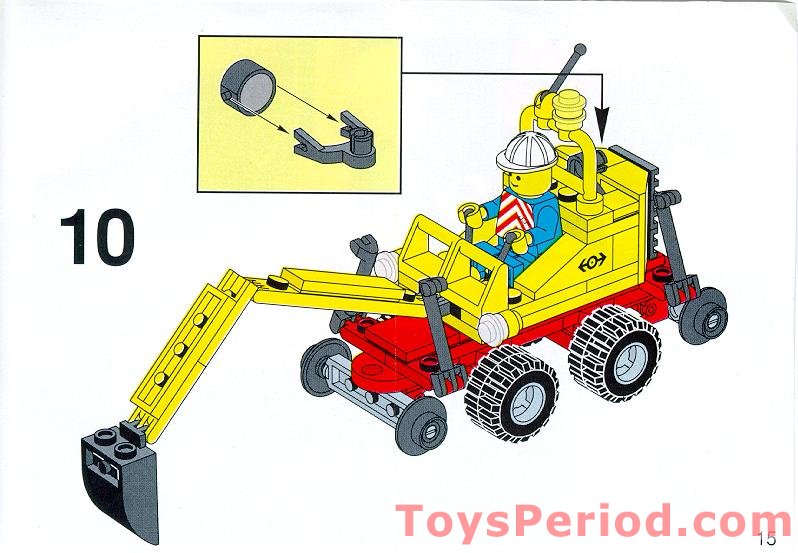 LEGO 4525 Road and Rail Repair Instructions and Parts List