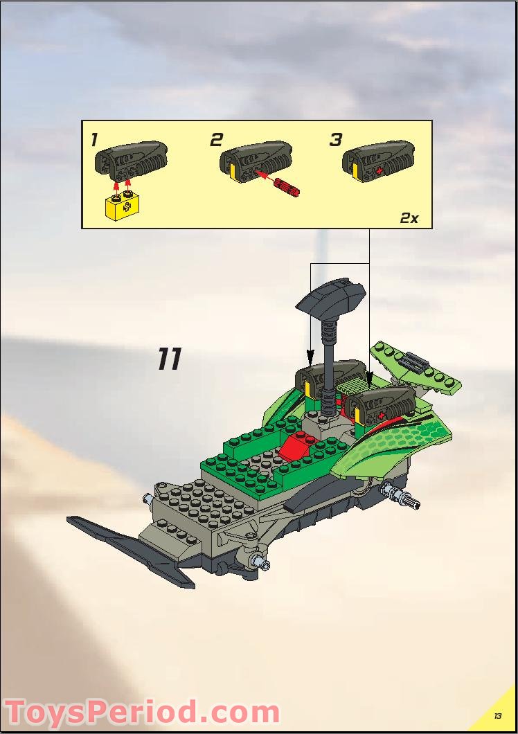LEGO 4589 RC Nitro Flash Instructions and Parts List