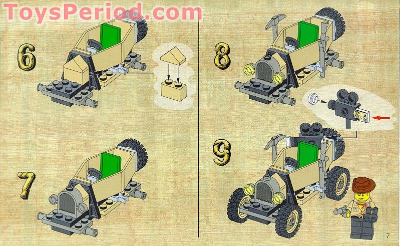 LEGO 5919 Treasure Tomb Instructions and Parts List