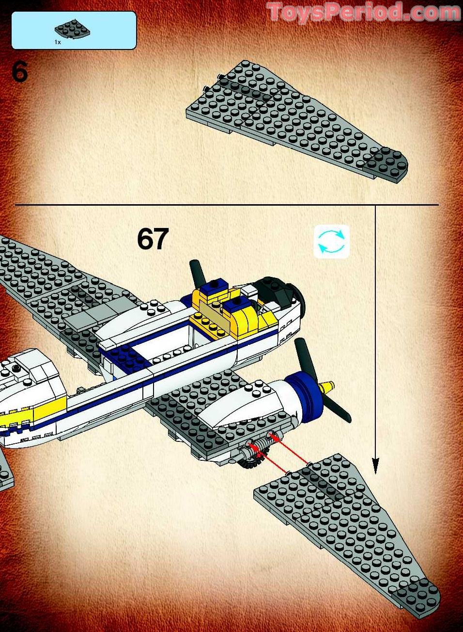 LEGO 7628 Peril in Peru Instructions and Parts List