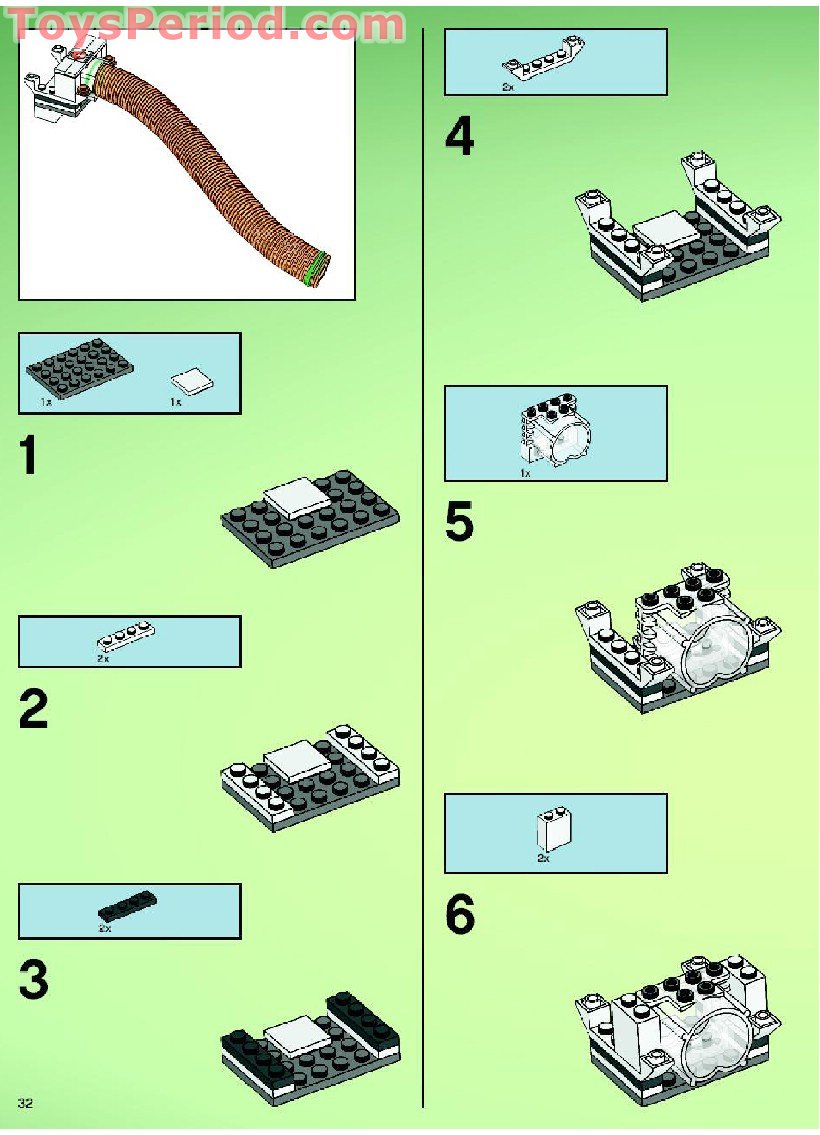 LEGO 7690 MB-01 Eagle Command Base Instructions and Parts List