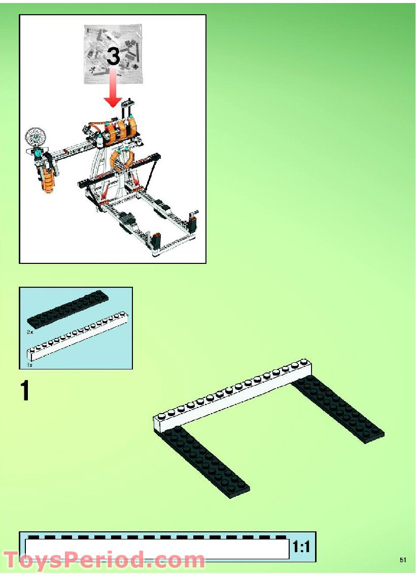 LEGO 7690 MB-01 Eagle Command Base Instructions and Parts List