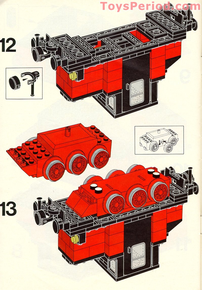 LEGO 7730 Electric Goods Train Instructions and Parts List
