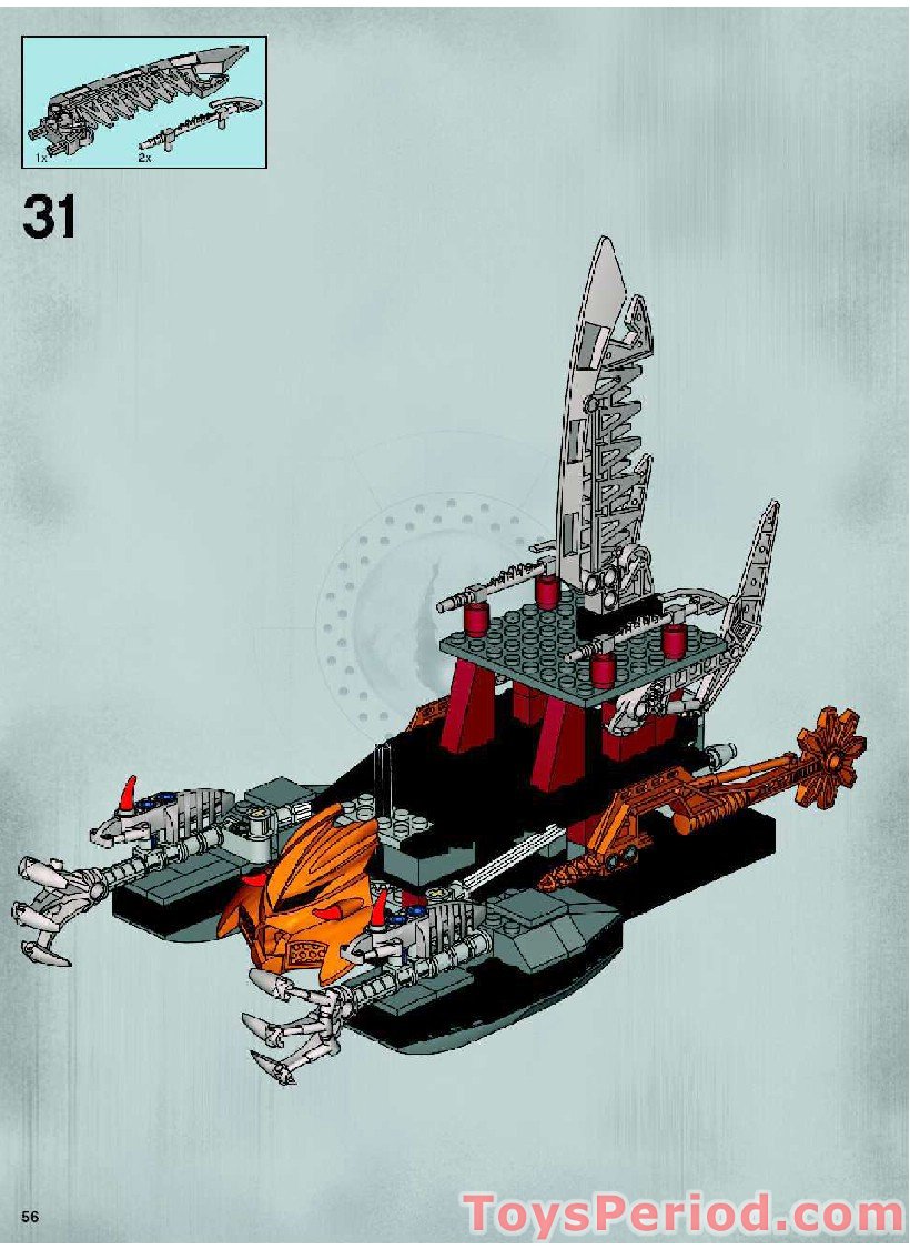 LEGO 8624 Race for the Mask of Life Instructions and Parts List
