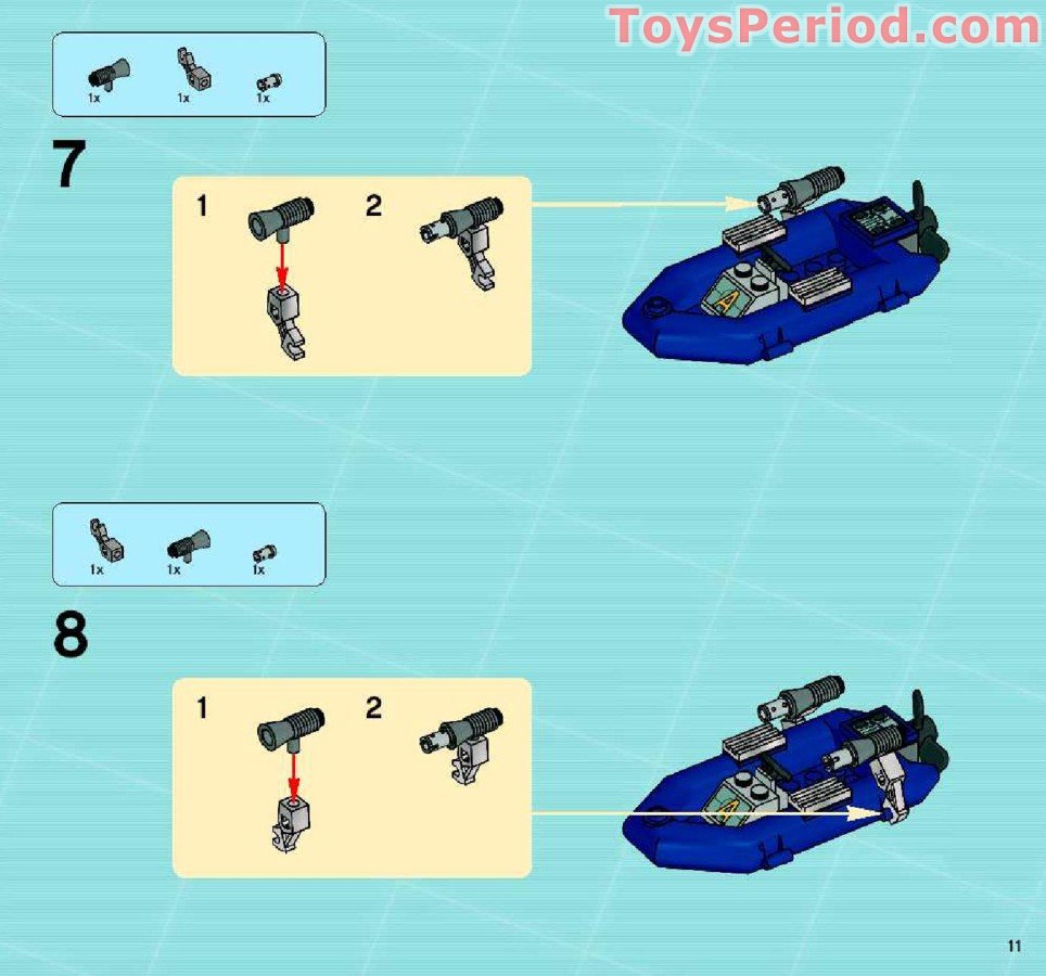 LEGO 8635 Mission 6: Mobile Command Center Instructions and Parts List