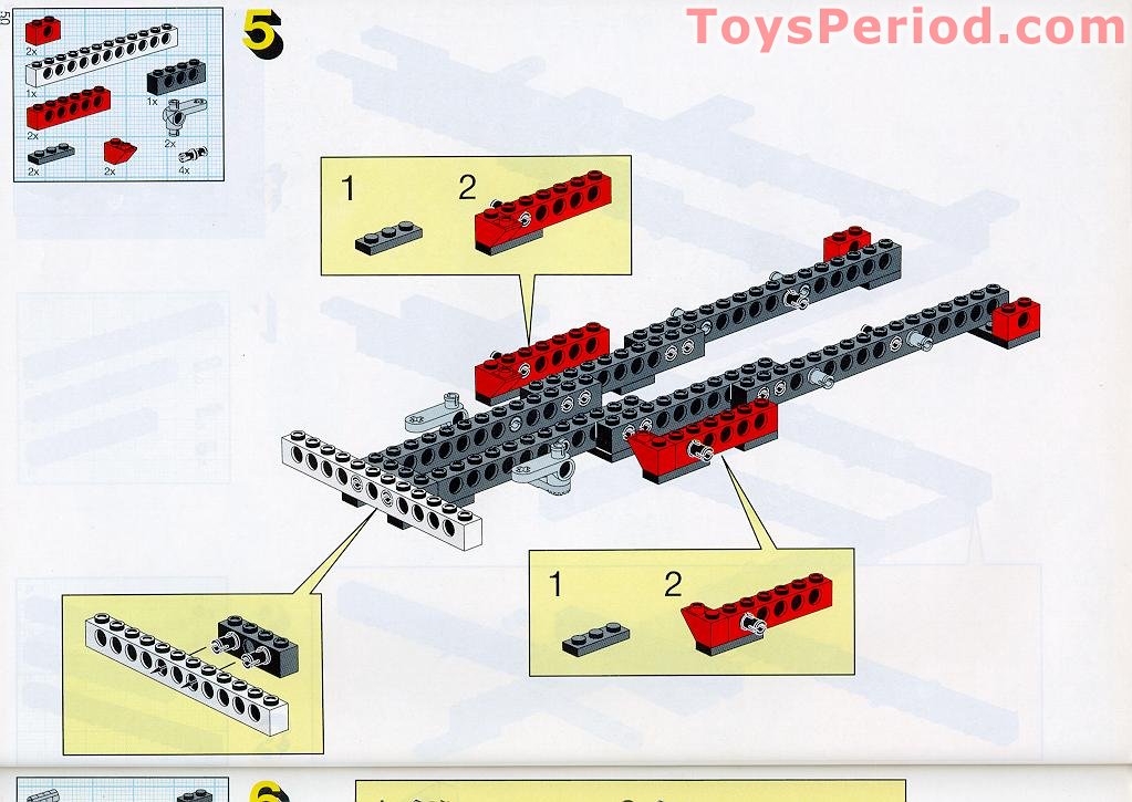 LEGO 8872 Forklift Transporter Instructions and Parts List