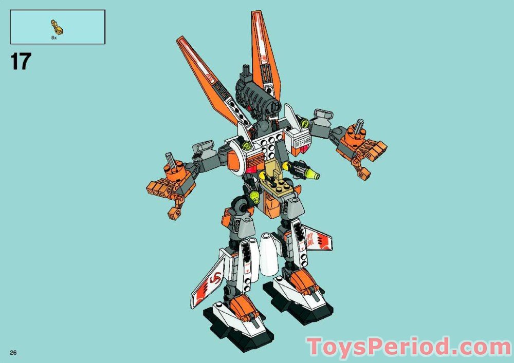 LEGO 8108 Mobile Devastator Instructions and Parts List