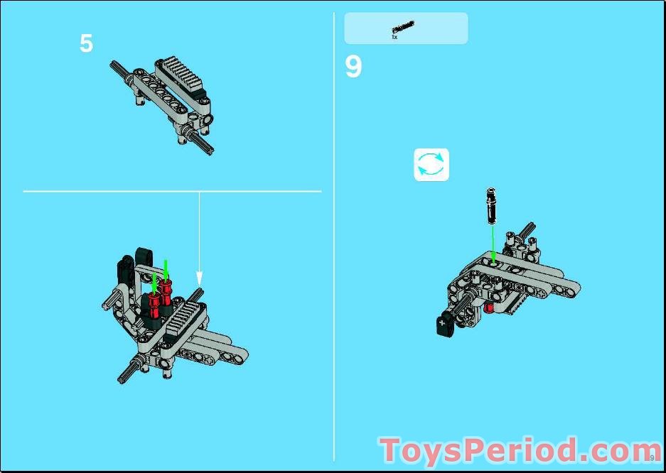 LEGO 8289 Fire Truck Instructions and Parts List