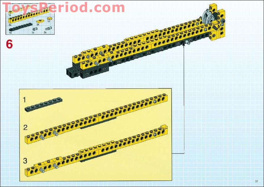 LEGO 8438 Pneumatic Crane Truck Instructions and Parts List